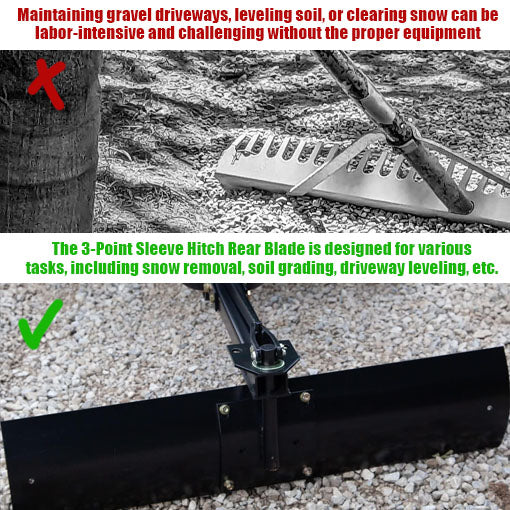3-Point Sleeve Hitch Rear Blade ~ bestcargurus
