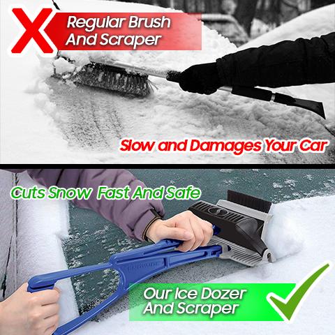 BestCarGuru's | 2-in-1 Heavy Duty Ice Dozer and Scraper ~ bestcargurus